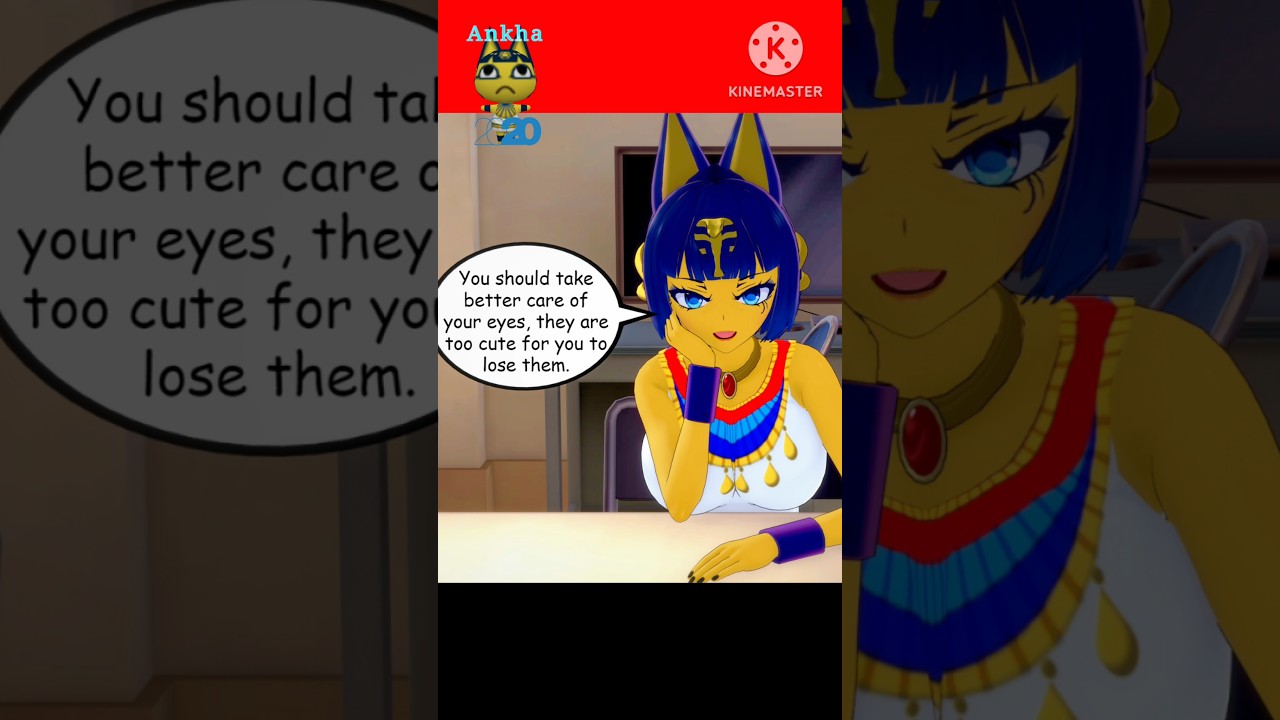 Ankha e Isabelle intercambian ojos #shorts #animalcrossing  #ankha