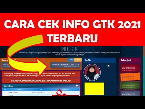 CARA CEK INFO GTK 2021 TERBARU