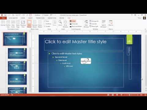 How to place a logo on each PowerPoint slide
