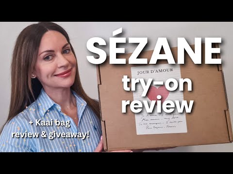 Sezane try on haul review and Kaai Pyramid tote bag giveaway!