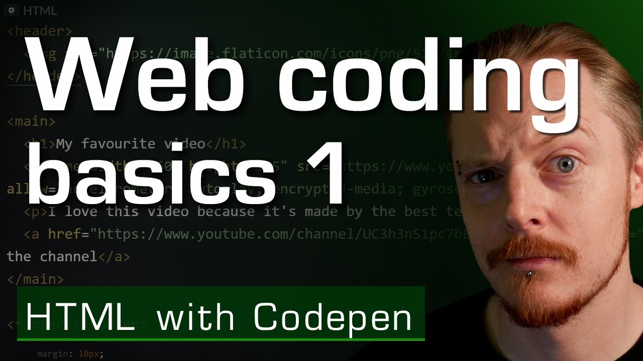 Web coding basics 1 - HTML with Codepen