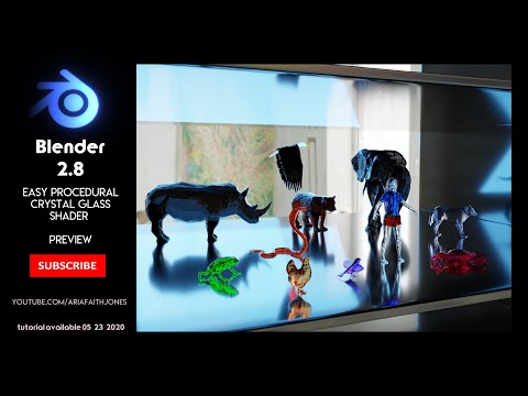Blender 2.8 | Easy Procedural Crystal Glass Shader | Preview - Finished Projects - Blender ...