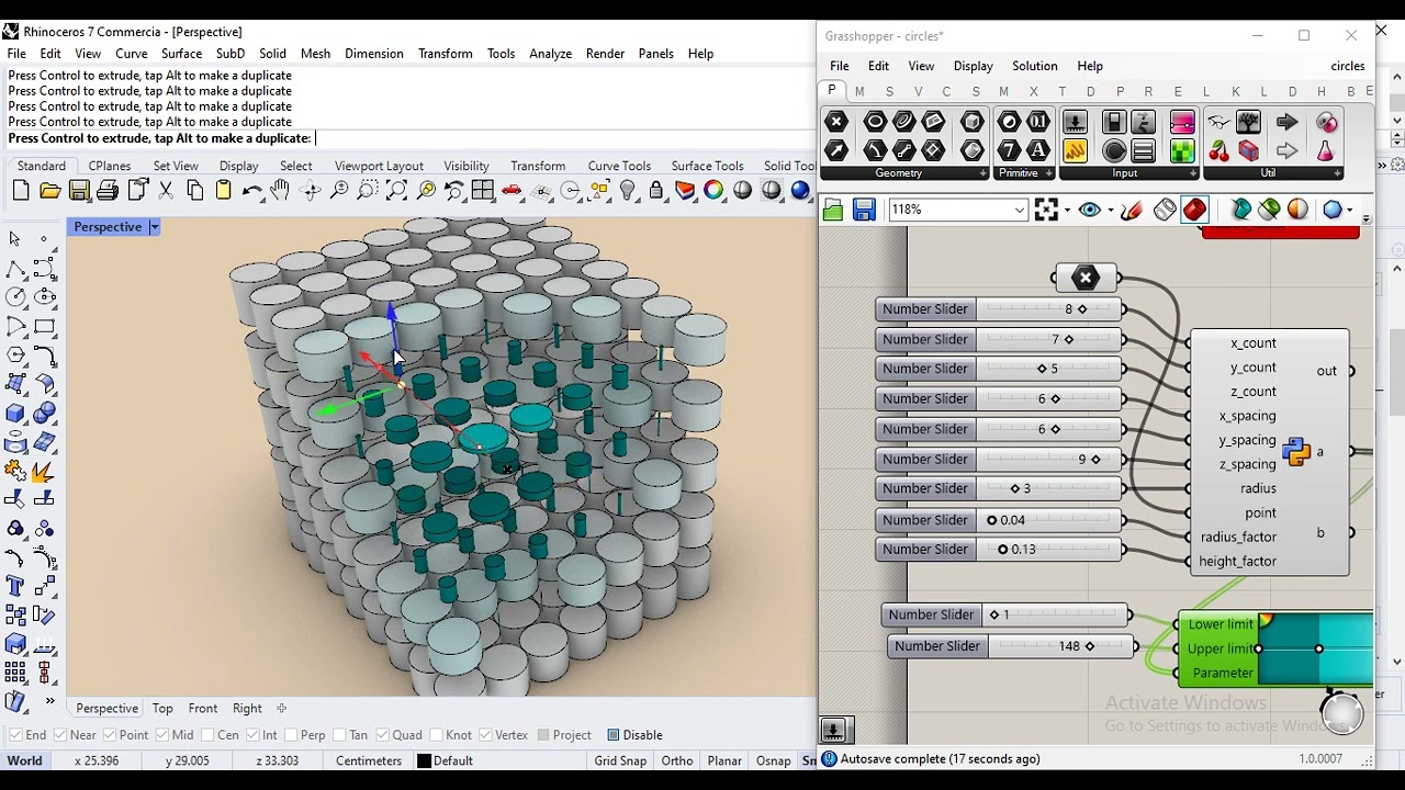 Circles by #chatgpt code and #grasshopper #python