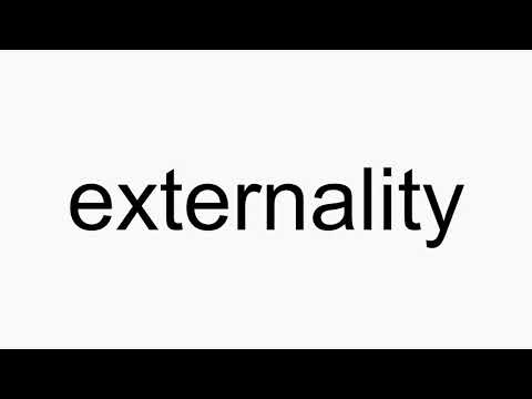 How to pronounce externality