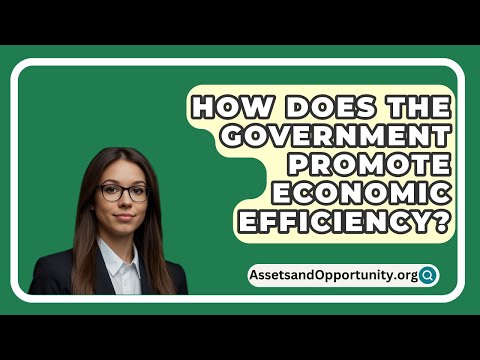 How Does The Government Promote Economic Efficiency? - AssetsandOpportunity.org