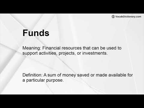Funds Meaning