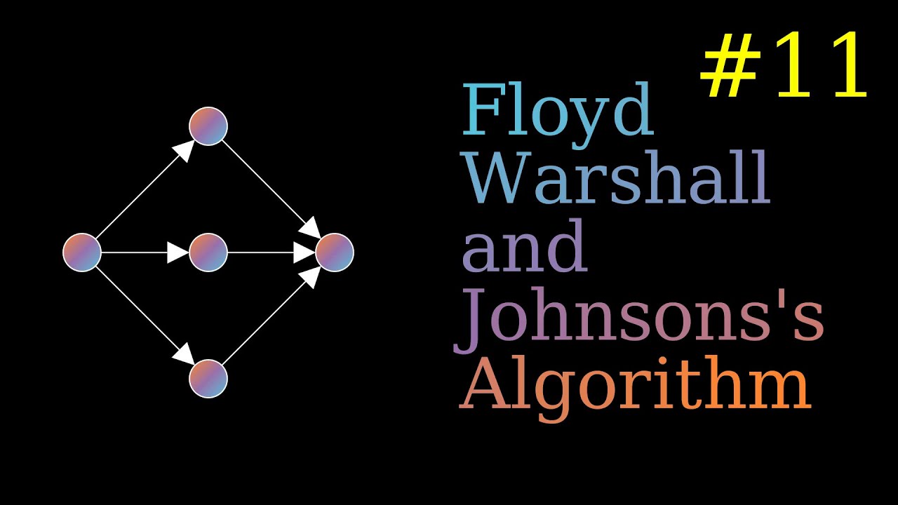 Floyd-Warshall and Johnson's Algorithm - Graph Algorithms - Algorithms Part 11