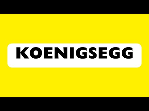 How to Pronounce Koenigsegg (Correctly)