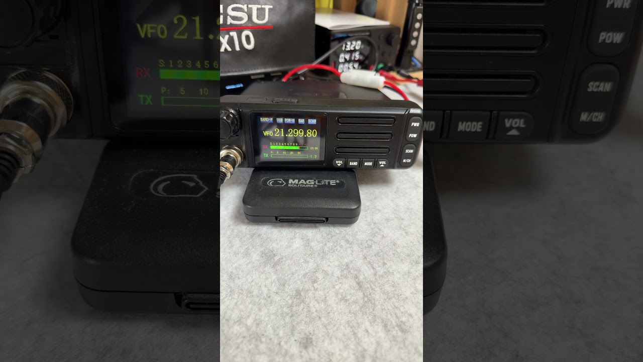 Working AN5CV (Spain) with the HamGeek 6699 (CB) radio (USB, 15 meter band)