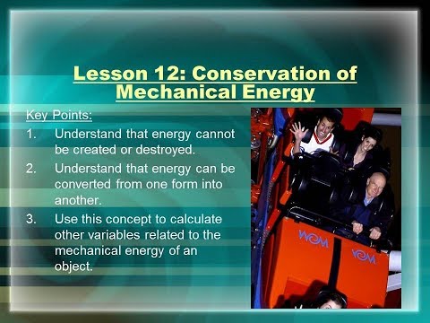 Physics 20 | Conservation of Mechanical Energy
