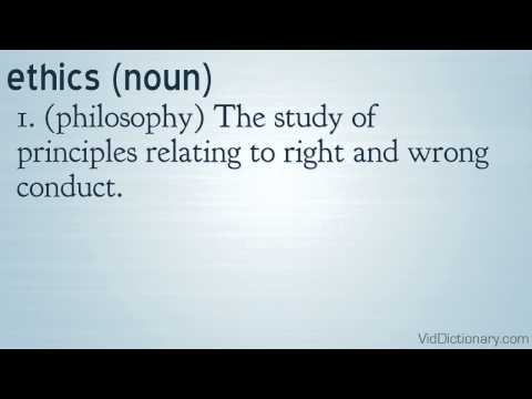 ethics - definition