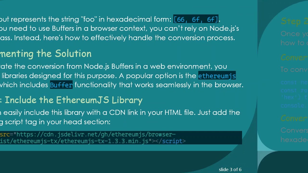 How to Convert Node.js Buffers to Browser JavaScript