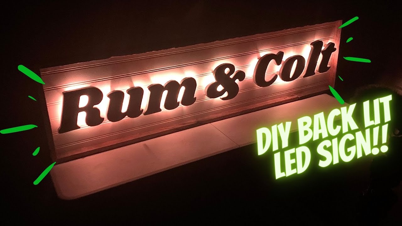 BUILD A BACKLIT LED SIGN!!!  Tips and Tricks for DIY