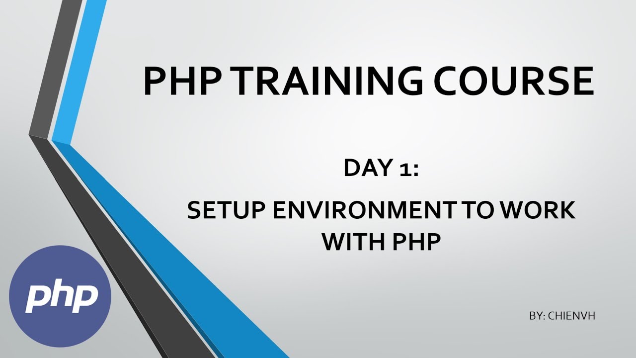 Day1: Setup environment to work with PHP