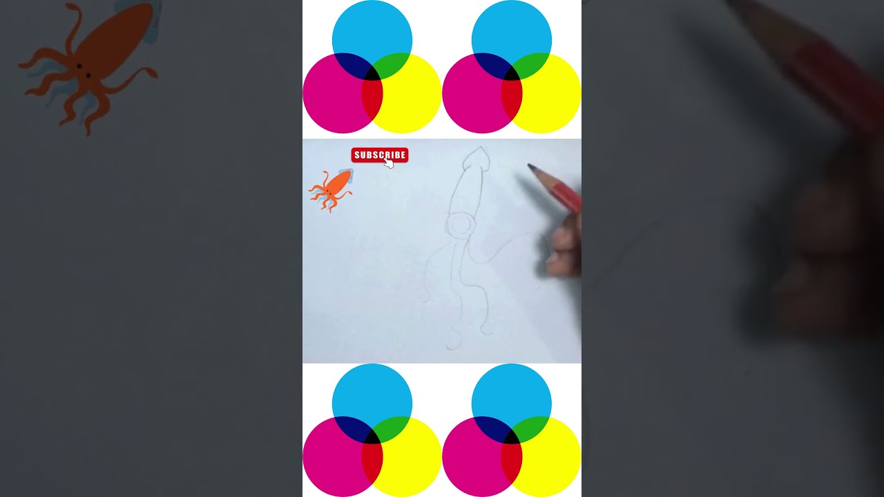 INCREDIBLE SQUID DRAWING THAT WILL WOW EVERYONE! FANTASTIC SQUID DRAWING THAT YOU HAVE TO SEE!