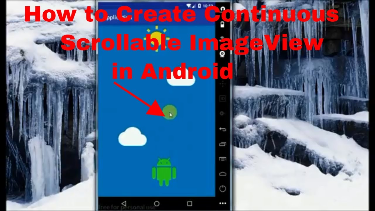 How to Create Continuous Scrollable ImageView in Android