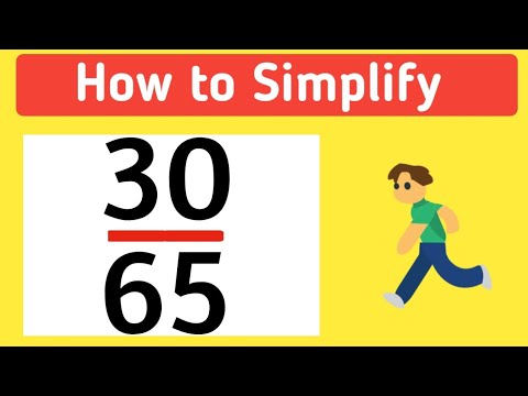 How to Simplify the Fraction 30/65
