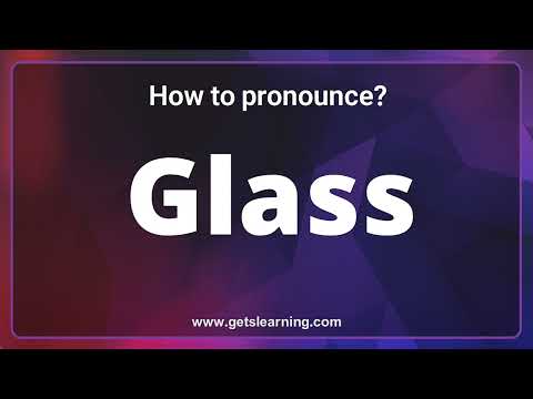 How to pronounce Glass in English Correctly | common word