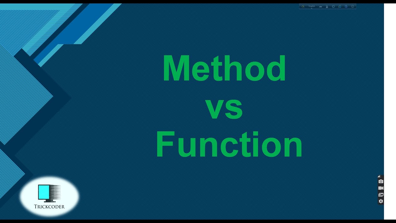 what is the difference between method and function | method vs function | function vs method