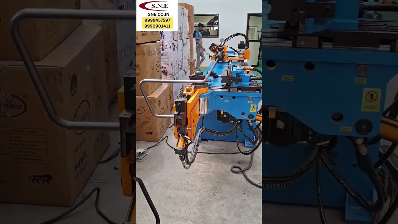 🚀 India’s Fastest CNC Automatic Pipe Bending Machine. S.N.E 🔥 3-Axis High Precision Bender!