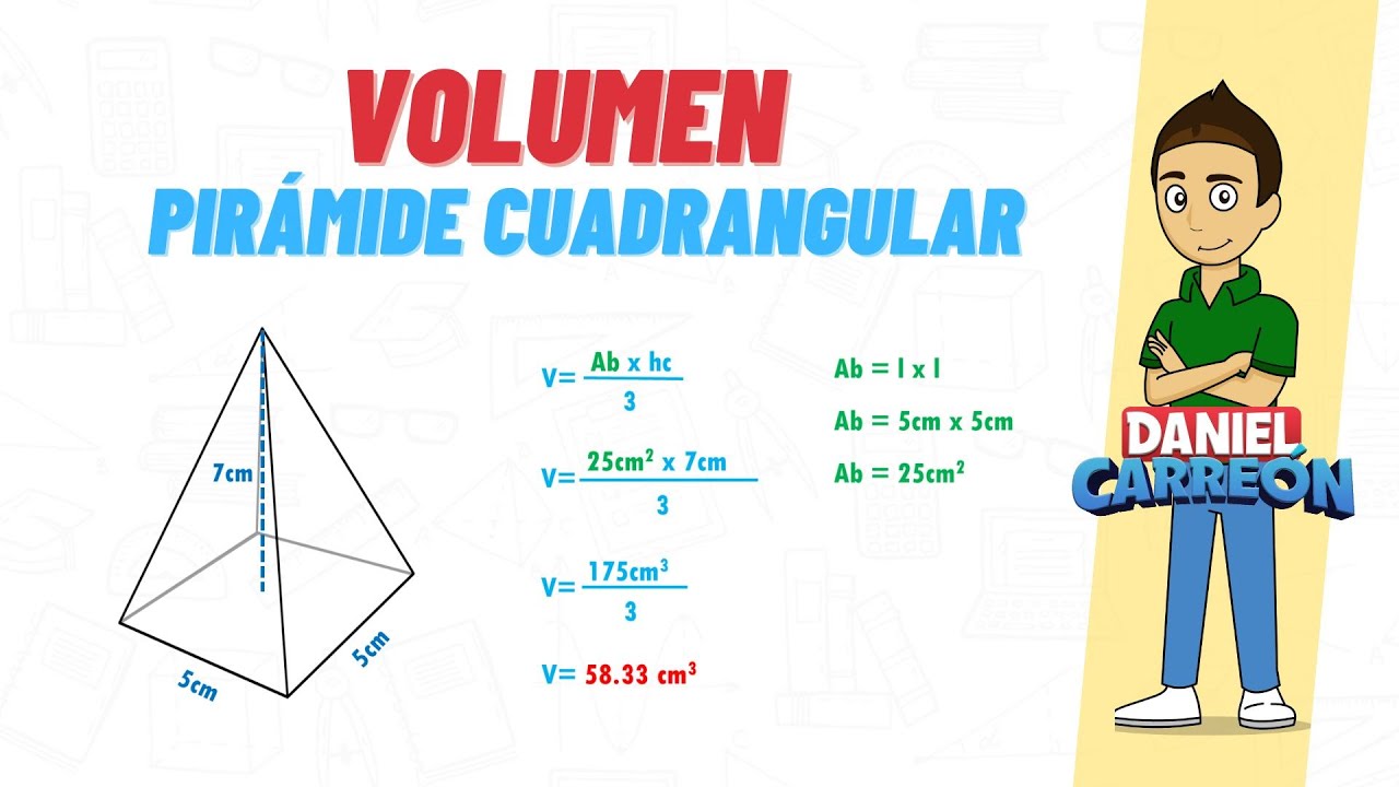 VOLUME OF A QUADRANGULAR PYRAMID Super easy - for beginners
