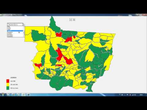 Mapa Mato Grosso Excel