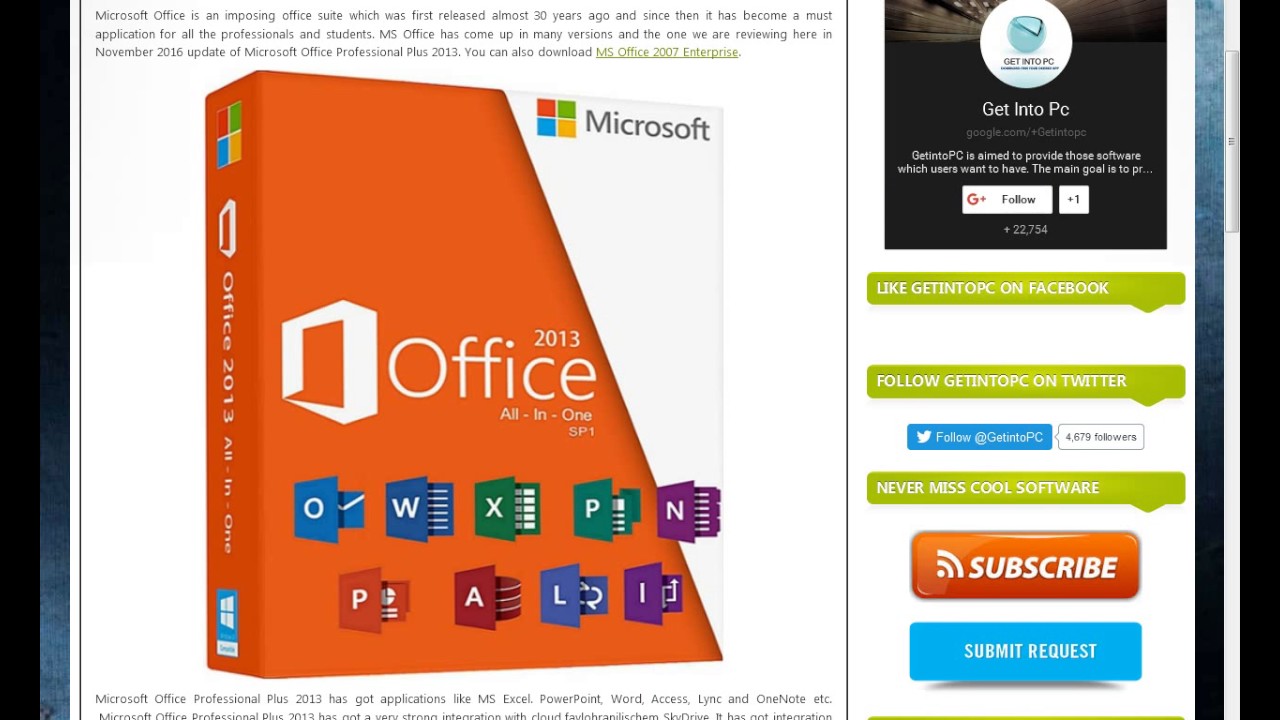 Microsoft Office 2013 Download | Softwares