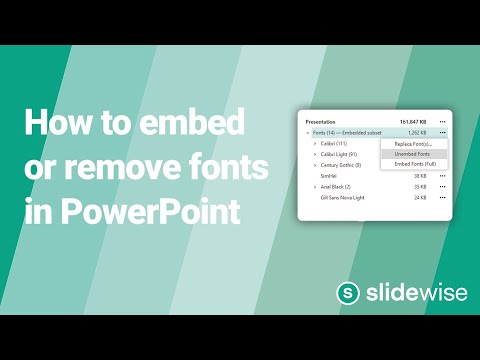 How to embed, subset or remove fonts in PowerPoint