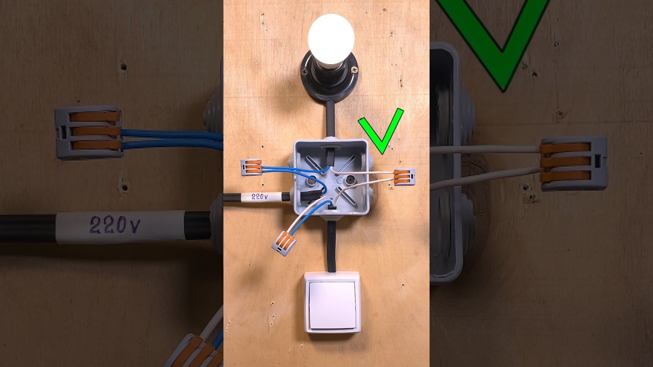 An old electrician showed you how to connect the wires correctly! #elektrik