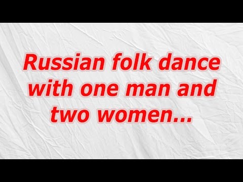 Russian folk dance with one man and two women (CodyCross Crossword Answer)