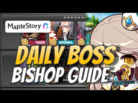 How to Boss With Bishop in Maplestory N (Best Support in Maplestory | Daily Boss Edition)