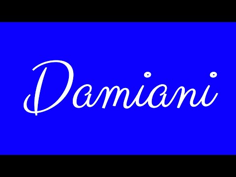 Learn how to Sign the Name Damiani Stylishly in Cursive Writing