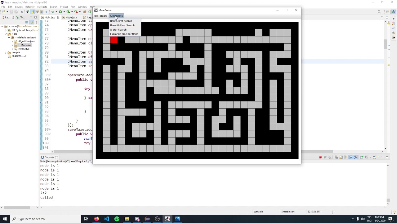 Java Maze-Solver Application - Quick Overview