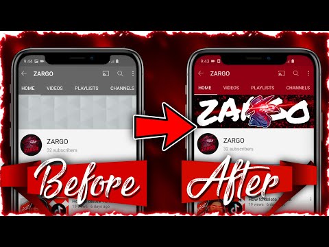 How to make a youtube banner on ANDROID/IOS (2021)