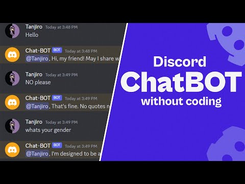 How To Make a Discord ChatBOT Without Coding!