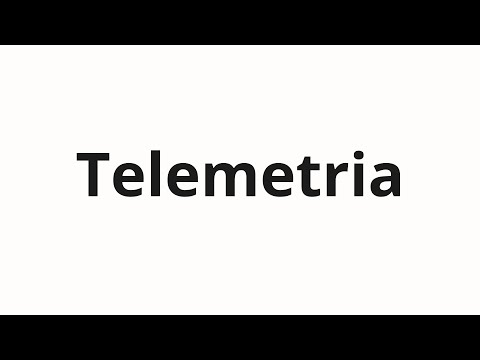 How to pronounce Telemetria