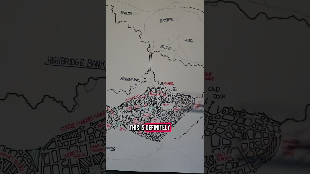 How to Draw a City Map #dnd #worldbuilding #mapmaking #gorillaofdestiny