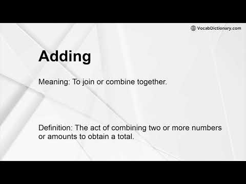 Adding Meaning
