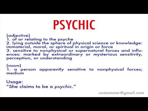 How to Pronounce Psychic