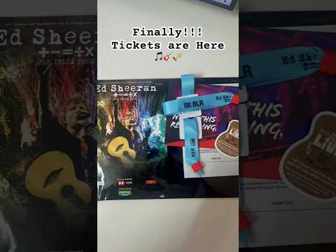 Finally !!! Concert Tickets Are Here #edsheeran #livemusic #bangalore #love #dance #fun #february