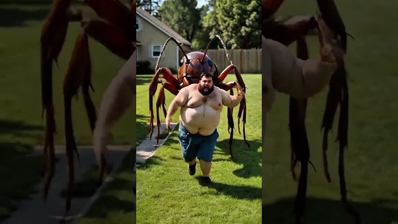 Giant 6-Foot Ant CHASES Man! You Won't Believe This! 🐜 #Shorts Abstract International TV #comedy