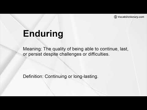 Enduring Meaning