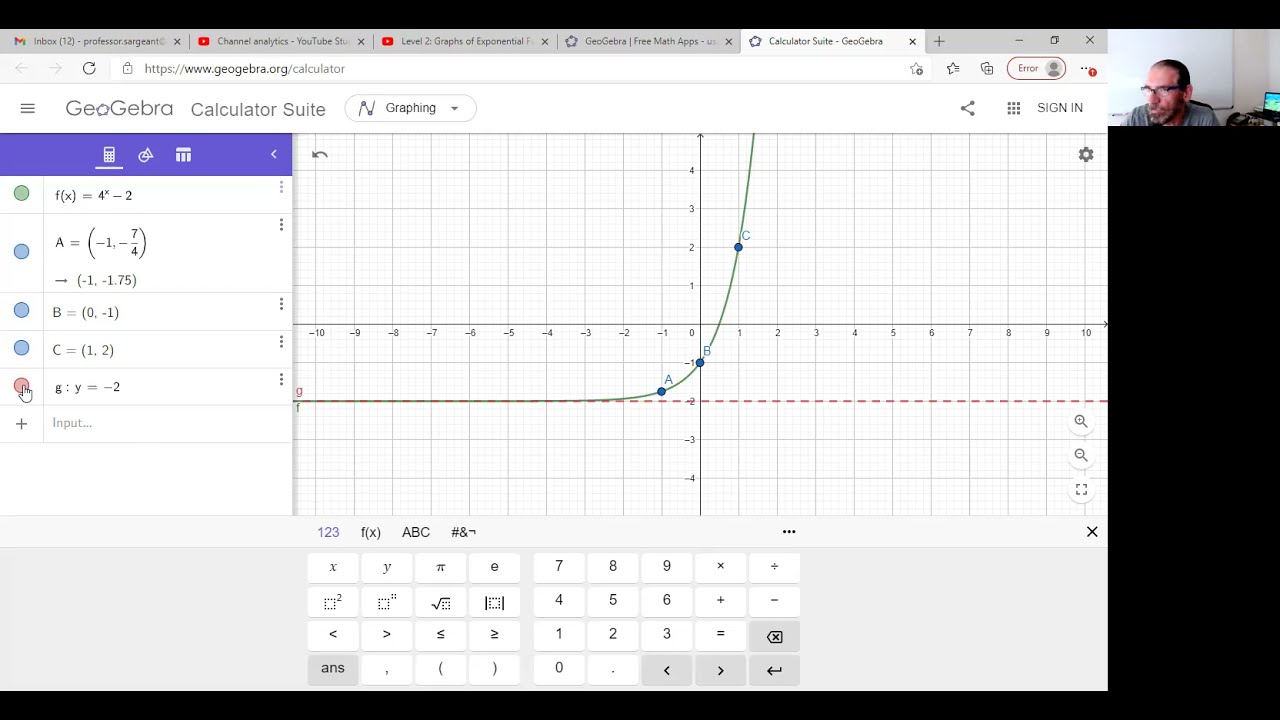 Graphing an Exponential Function with a Vertical Transformation