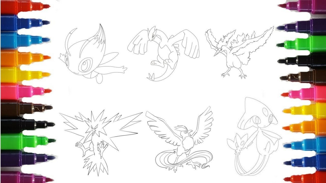 LEGENDARY POKEMON SPEED COLORING PAGE