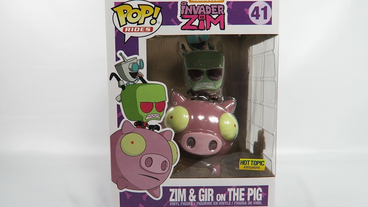 Hot Topic Exclusive Invader Zim Zim and Gir on The Pig Unboxing