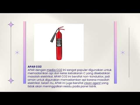 Pengertian APAR dan jenis APAR.