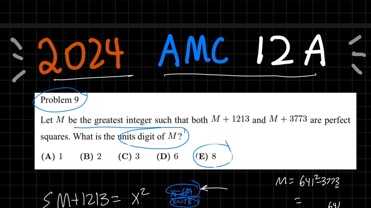 2024 AMC 12A Problem 9 / 2024 AMC 10A Problem 15