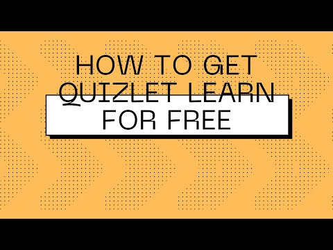 How to get Quizlet Learn Mode for FREE!