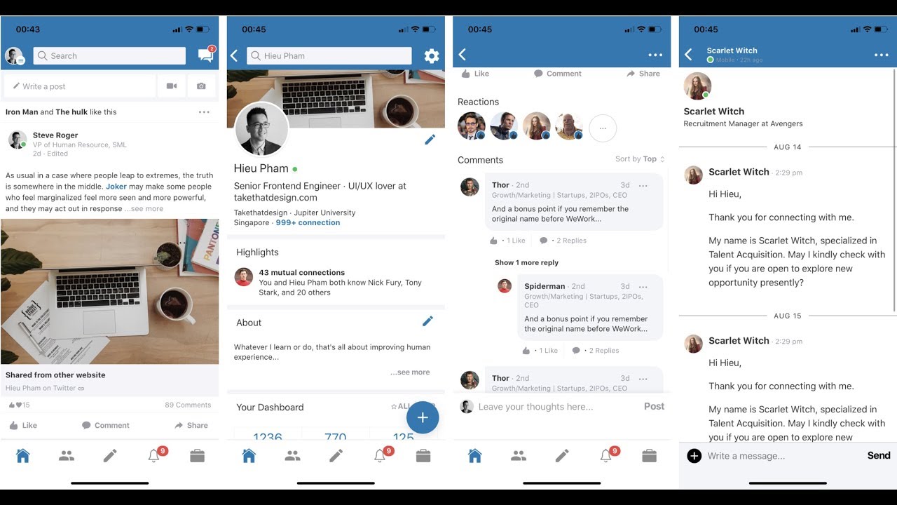 LinkedIn 4 (Ionic 4)