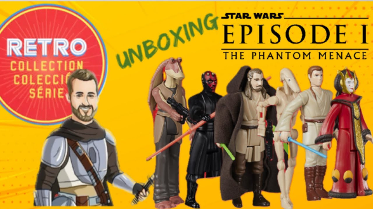 Star Wars Retro Collection The Phantom Menace 6-pack box set Unboxing & Review
